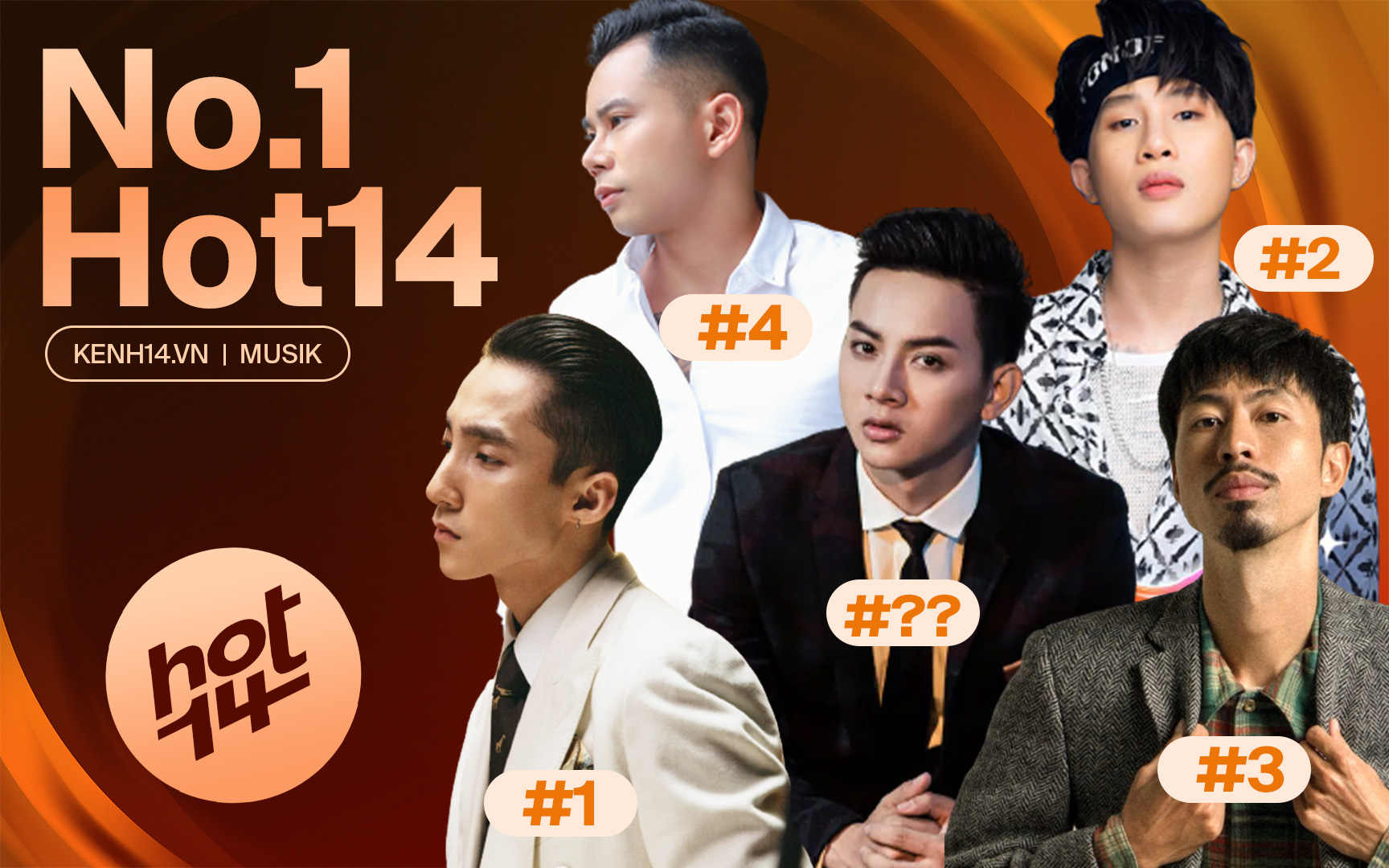 Sơn Tùng M-TP một bước lấy No.1, cùng Jack và Hoài Lâm gom trọn một nửa BXH HOT14: những ai còn ...