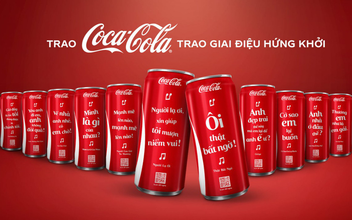Coca-Cola 1 lần nữa khiến giới trẻ “sôi sục” với bộ lon “Trao giai điệu ...